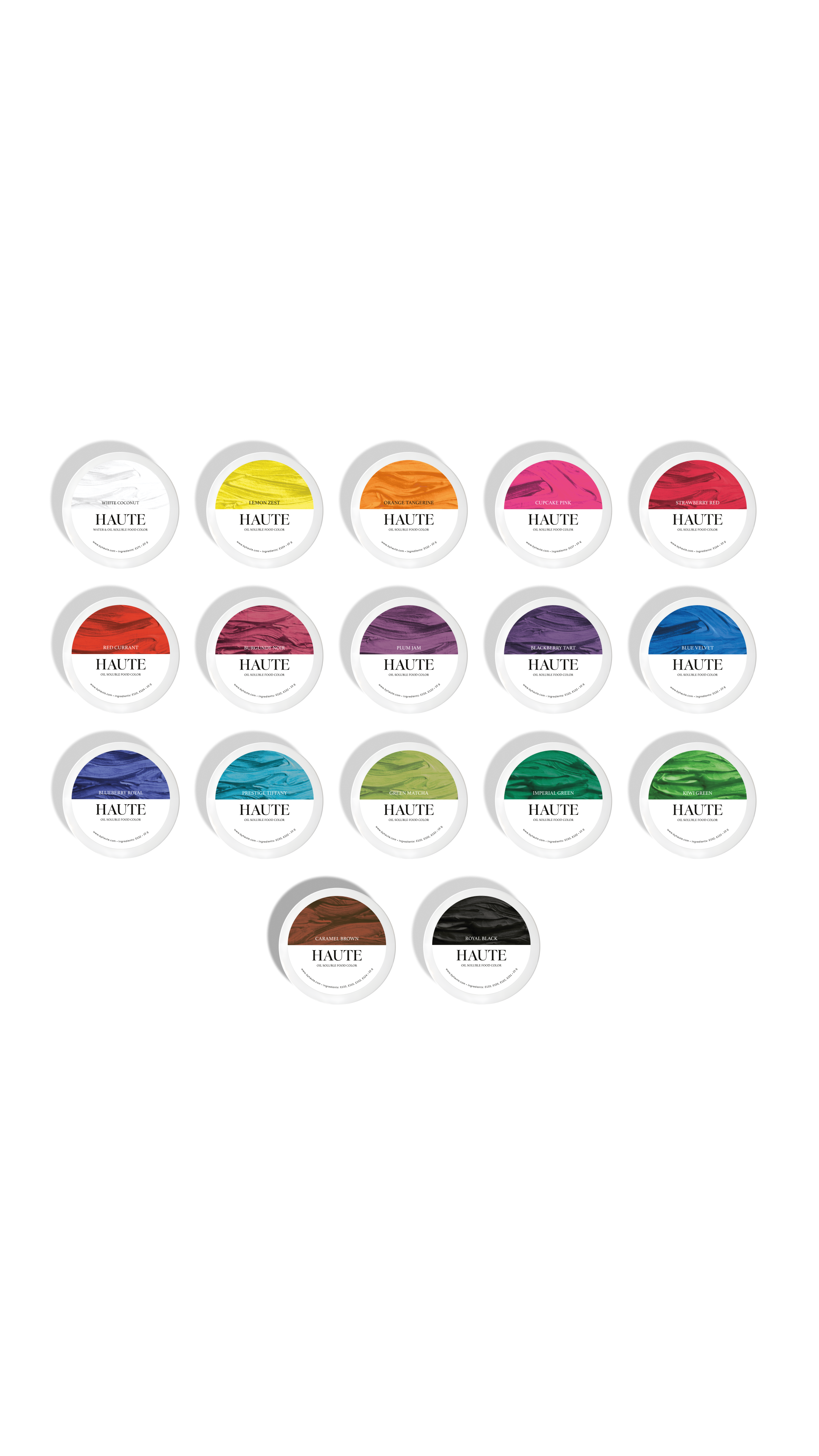 OIL-SOLUBLE COLLECTION, 17 – Haute [ōt] Food Colors